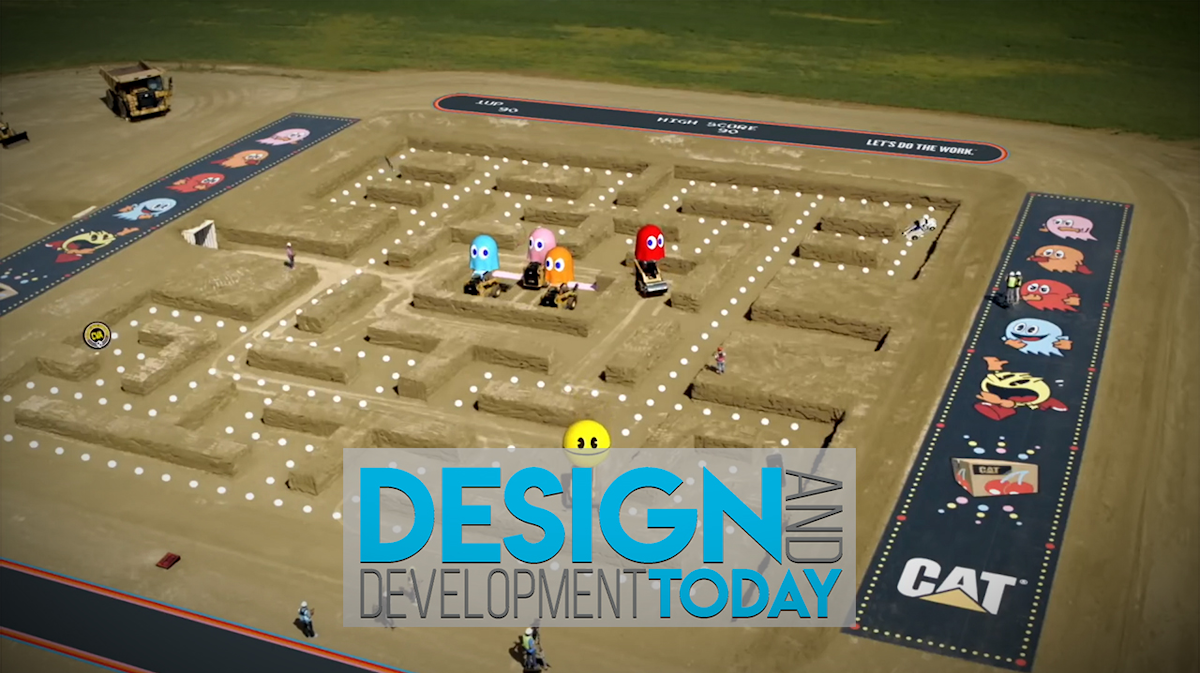 Caterpillar Builds Giant Maze for Real-Life Pac-Man | Design and ...