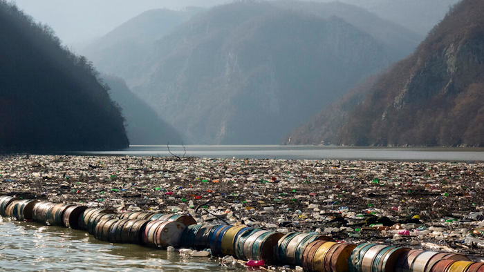 Islands of garbage clog rivers, threaten dam in Balkans | Design and ...
